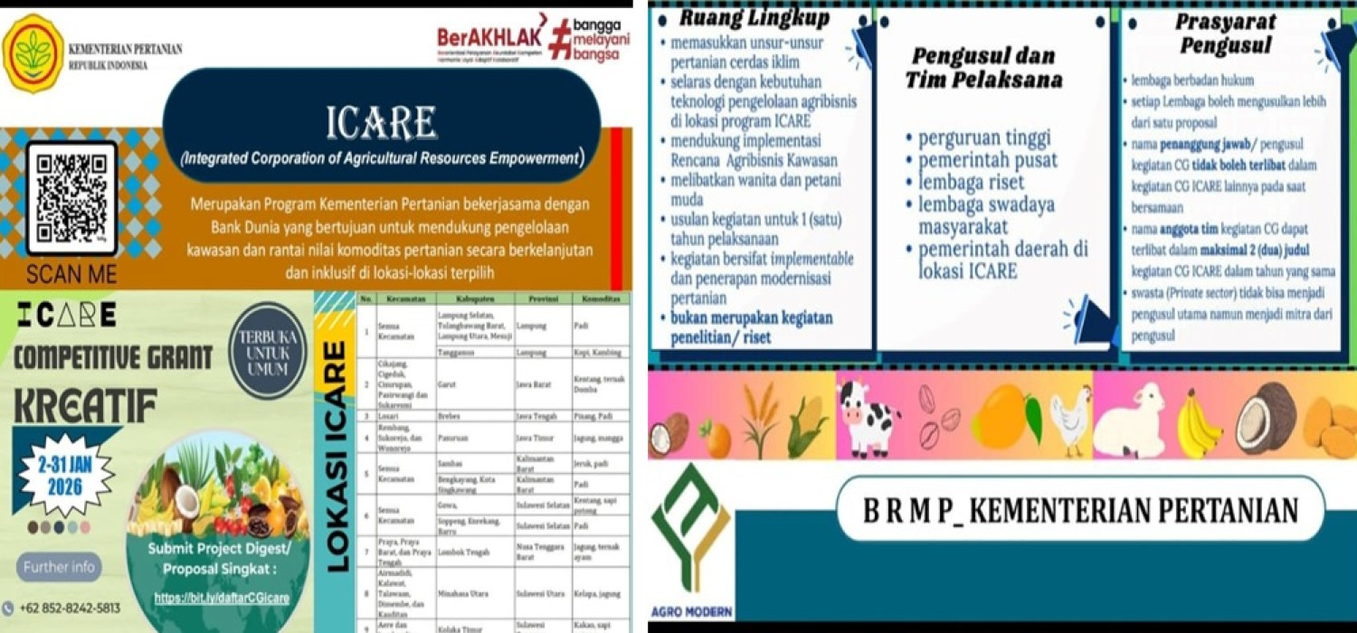 Berita BRMP Jateng - ICARE Competitive Grant Kreatif 2026 Dibuka!